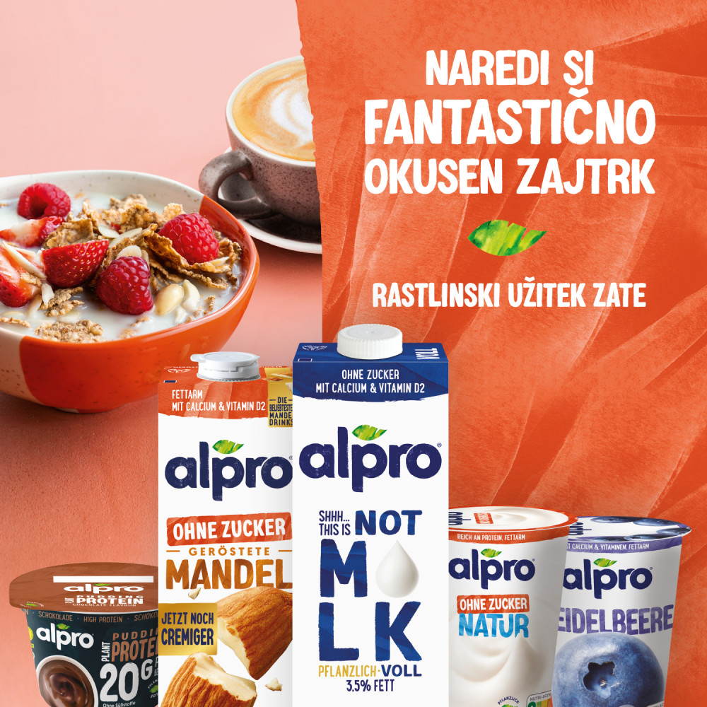 Jutranja ekipa dan začenja z okusnimi zajtrki: ALPRO - RASTLINSKI ...